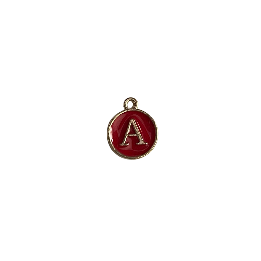 Red Circle Letter – Collective Charms